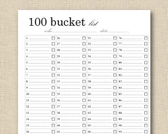 Empty Bucket List - Etsy