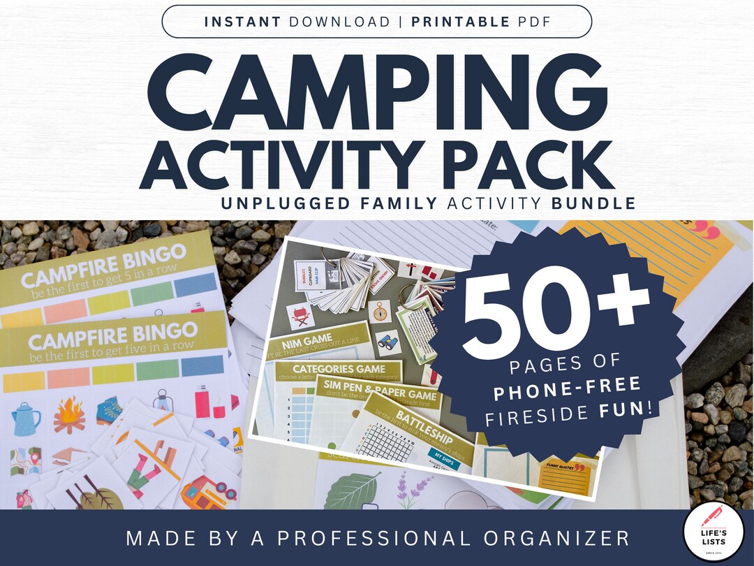 Let's Go Camping Activity Pack | 50+ Summer Camp Activity Bundle ...