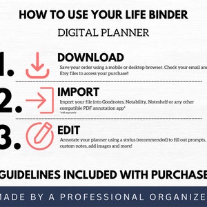 Life Binder | Goodnotes Digital Planner | Home Management Planner ...