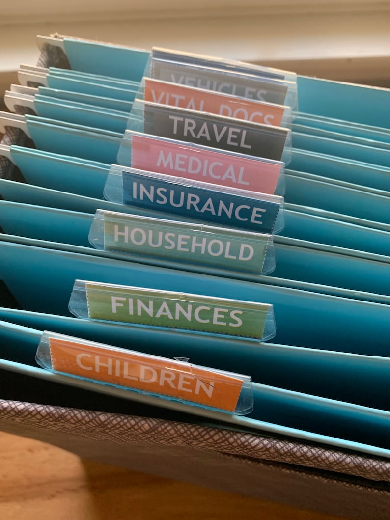 Tickler File System Printable Tickler File Tabs Digital - Etsy