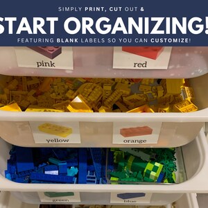 Building Bricks Organization System Printable Labels Summer 2023 Toy ...