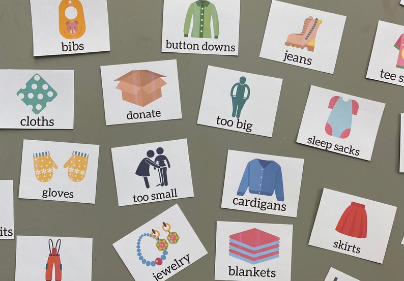 Kids Clothing and Closet Labels Nursery Labels Printable - Etsy