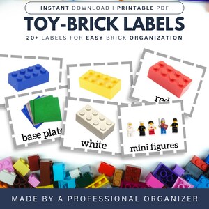 Building Bricks Organization System Printable Labels - Etsy