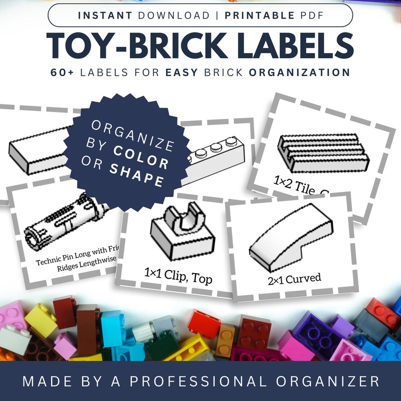 Toy Brick Labels - Etsy