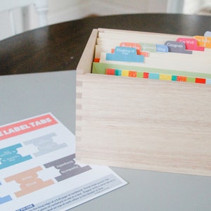 Greeting Card Organizer and Filing System | Birthday Tracker ...