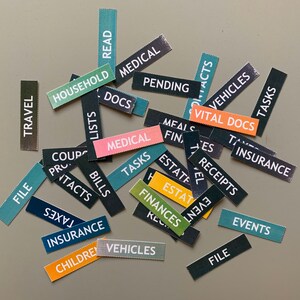 Printable Tickler File Tabs | Home Filing System (digital Download) - Etsy