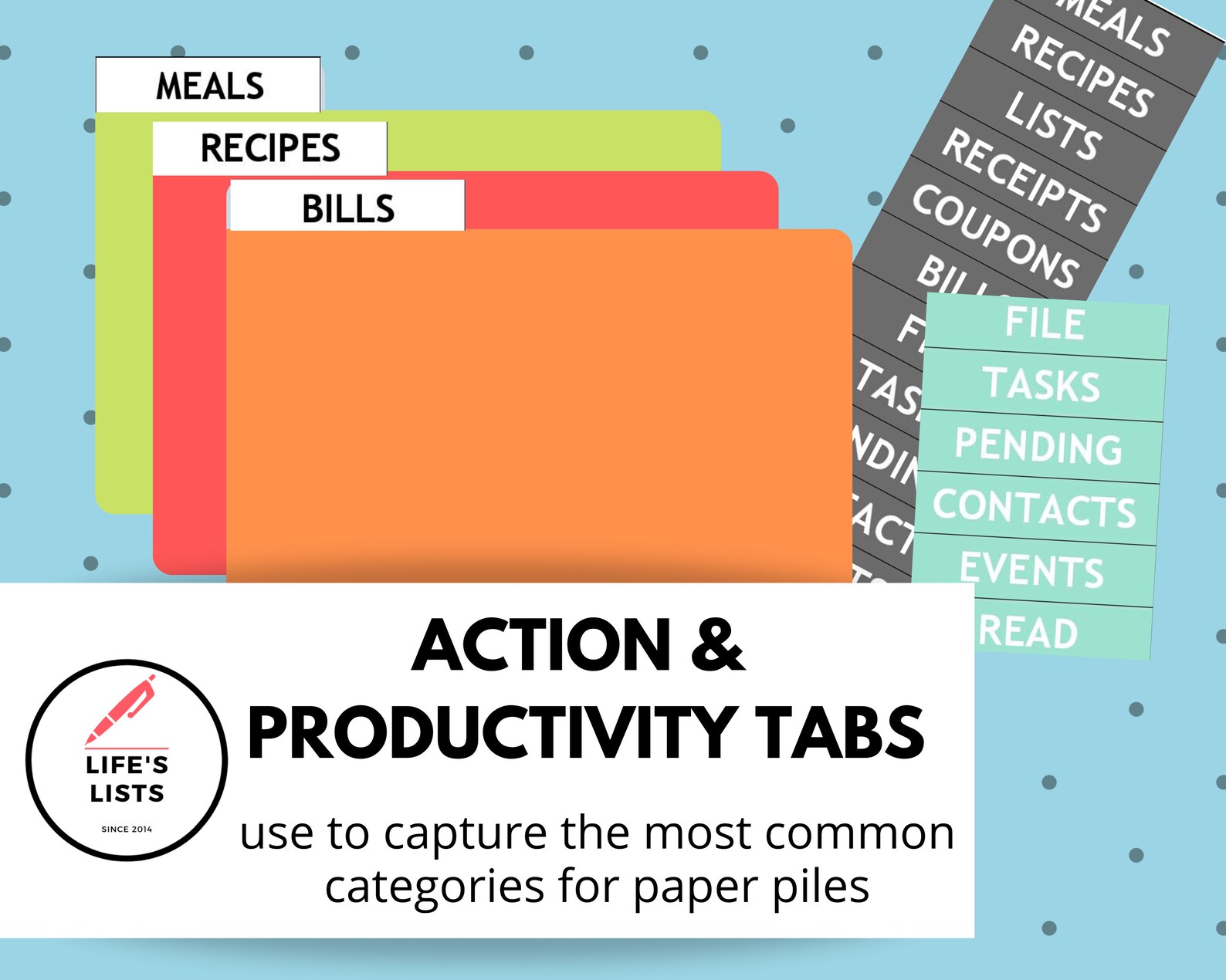 Tickler File System Printable Tickler File Tabs Digital - Etsy