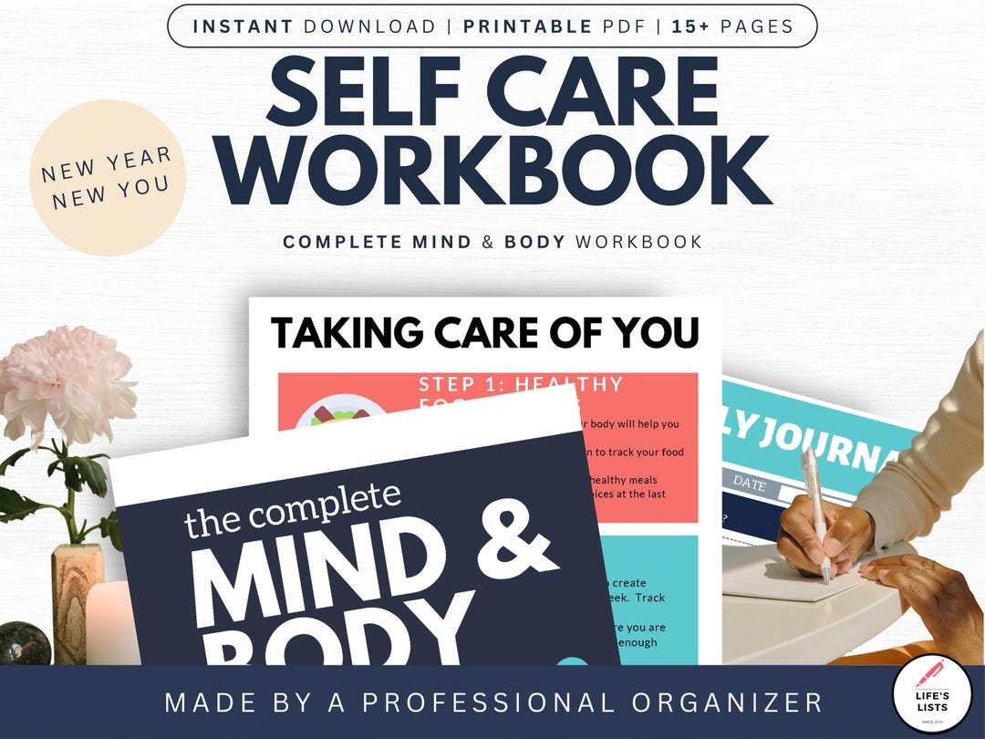 Self Care Workbook | Wellness Journal | Mindfulness Workbook | Instant ...