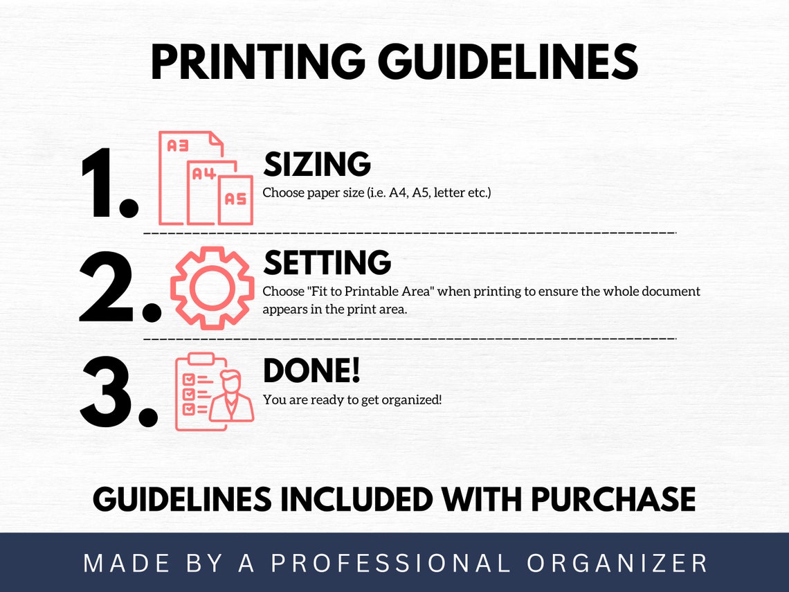 Tax Organizer Printable Filing System for Easy Bookkeeping | Instant ...