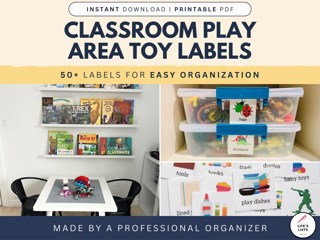 Classroom Toy Labels | Toy Room Labels | Affordable Teacher Tools ...