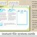 Printable Instant Home Filing System 27 File Cards/index - Etsy Canada