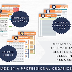 Yard Sale Planner Fillable Printable | Yard Sale Template | Yard Sale ...