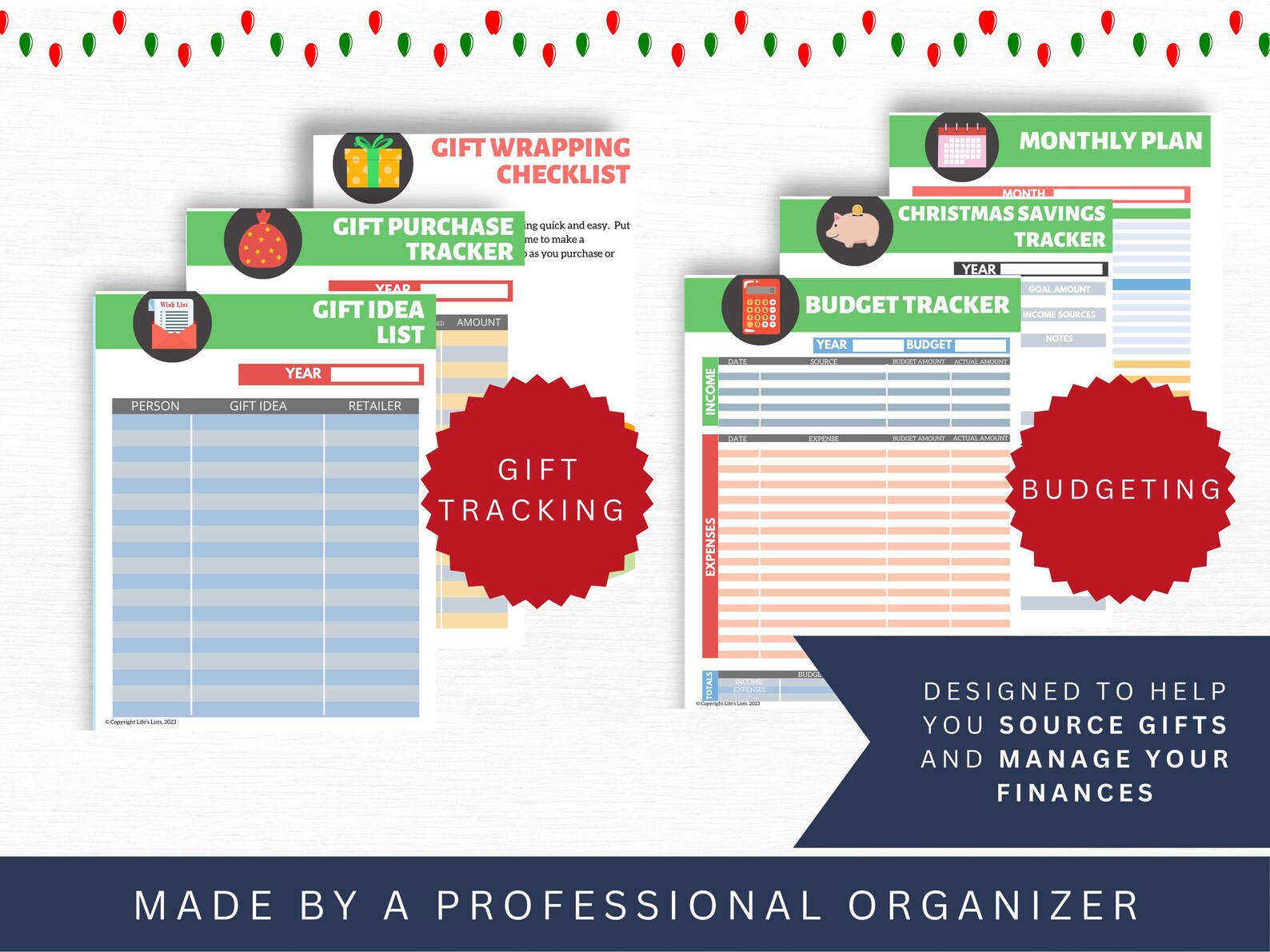 Holiday Gift Planning Guide | Christmas Gift Planner | Holiday Budget ...