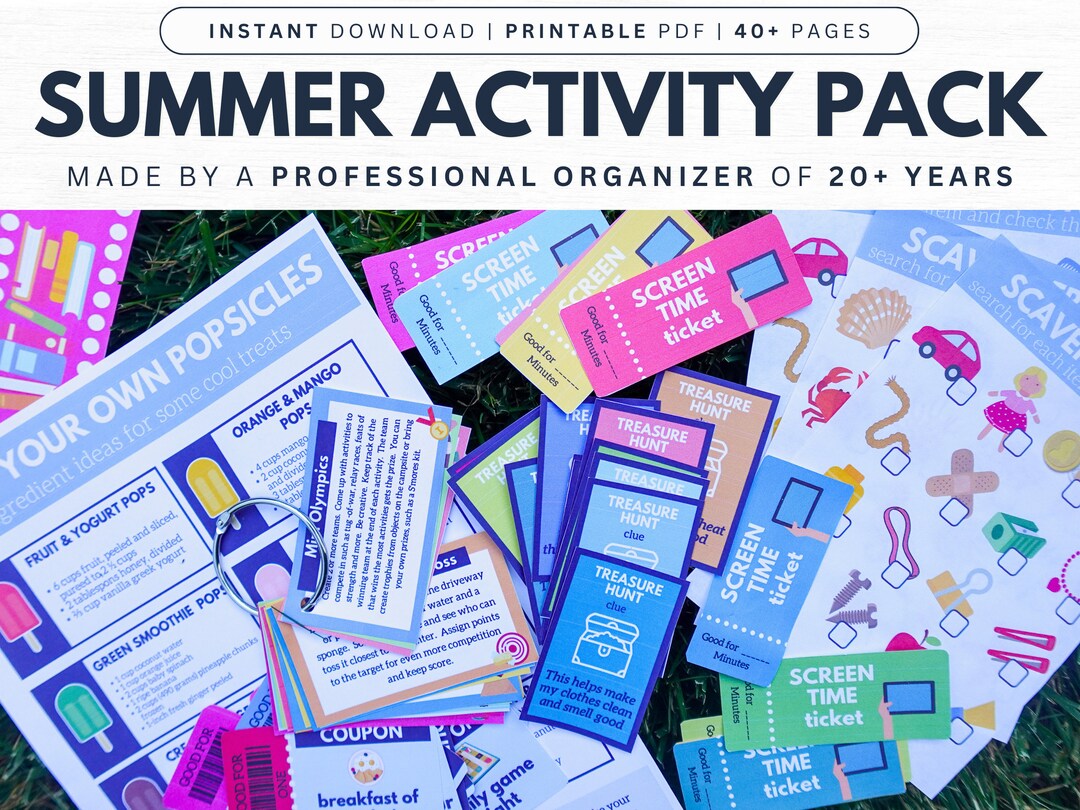 Summer Activity Bundle Cheap Kids DIY Printable Camp - Etsy