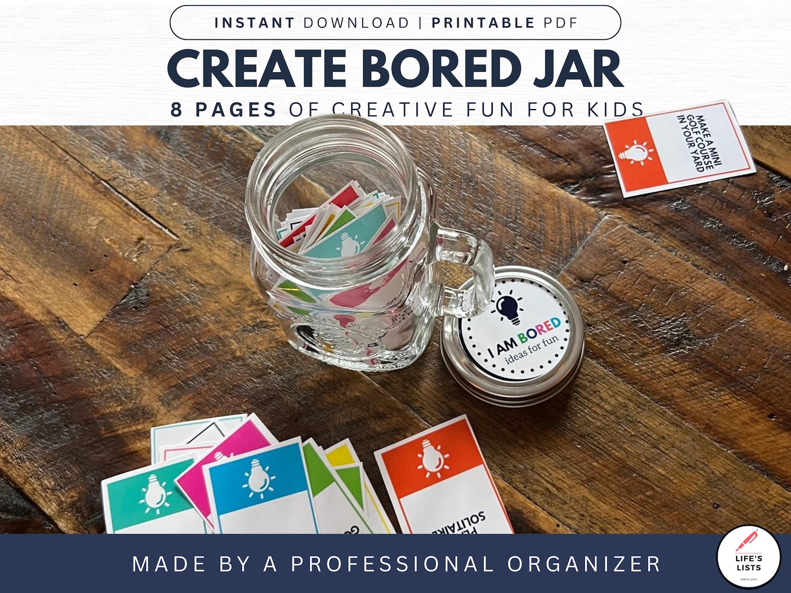 Kids' Boredom Buster Jar | 70+ Fun Activities (digital Print) - Etsy