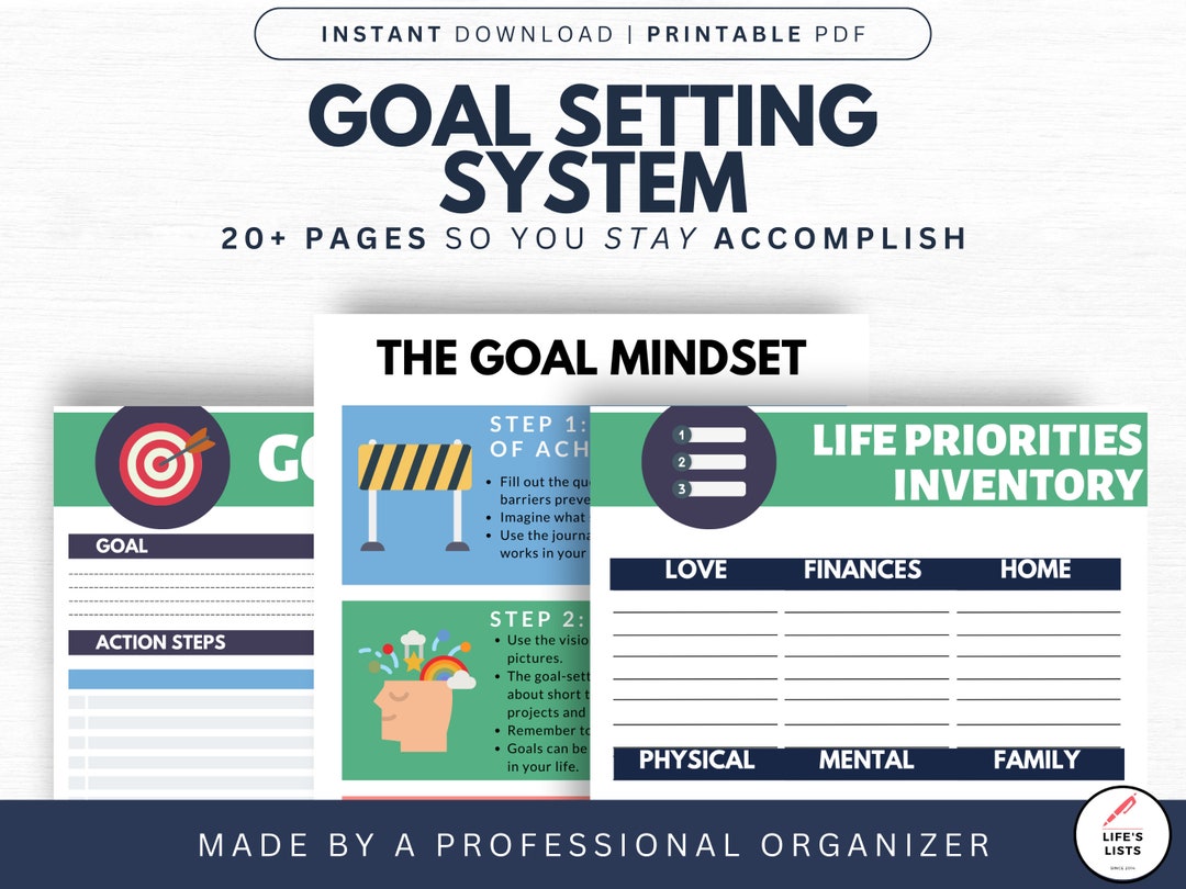 The Complete Goal Planning and Bucket List System | Goal Planner | Goal ...