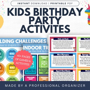 Kids Birthday Party Bundle | Fun Birthday Party Activities for Kids ...
