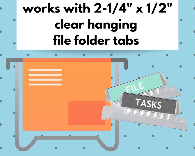 Tickler File System Printable Tickler File Tabs Digital - Etsy