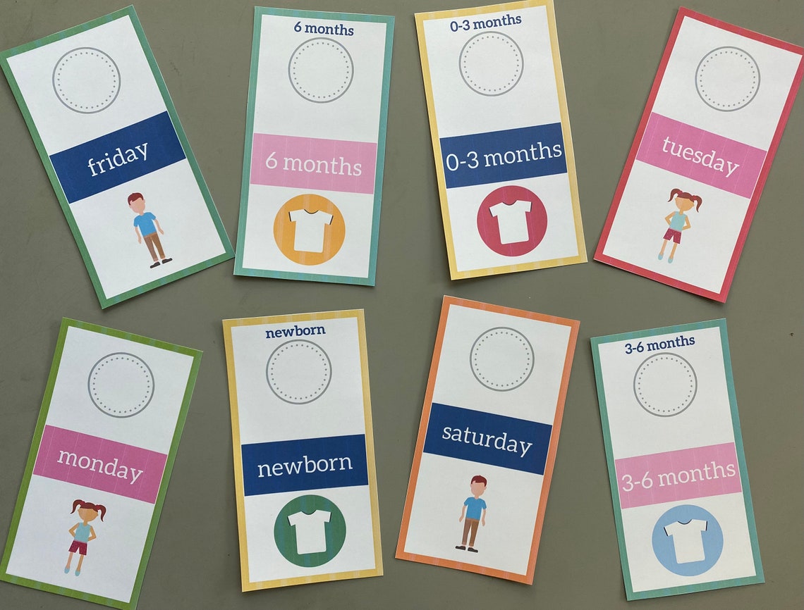 Kids Clothing and Closet Labels Nursery Labels Printable - Etsy