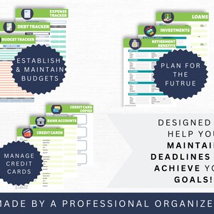 The Complete Financial Information Organizer | Expense Tracker | Budget ...