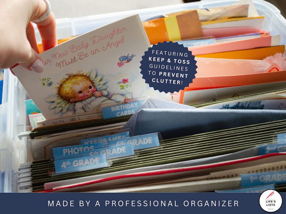 Kids Custom Memory Box | Memorabilia Printable Filing System ...