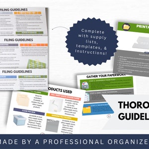 Small Business Filing System | Printable DIY File Tabs & Labels (PDF ...