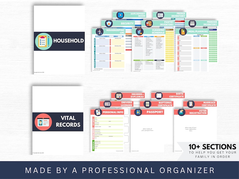 Printable Life Binder | Home Management System (digital Download) - Etsy