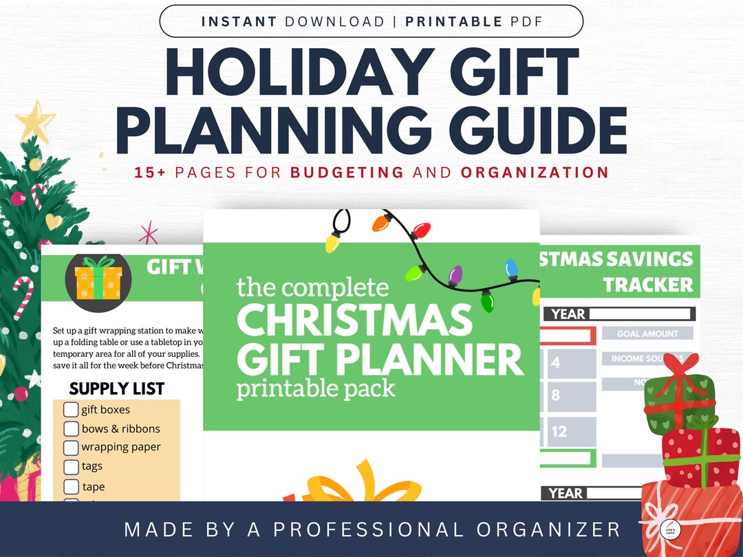 Holiday Gift Planning Guide | Christmas Gift Planner | Holiday Budget ...