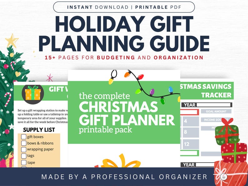Holiday Gift Planning Guide | Christmas Gift Planner | Holiday Budget ...