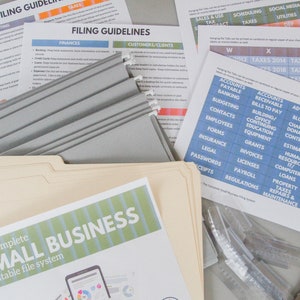 Small Business Filing System | Affordable Small Business Organization ...