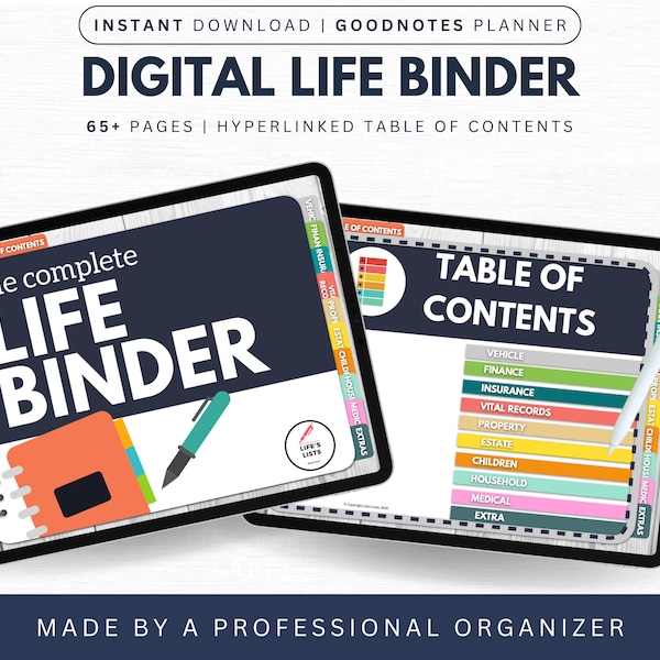 Life Binder - Etsy