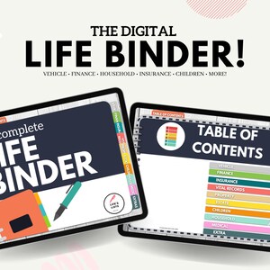 Life Binder Goodnotes Digital Planner Home Management - Etsy