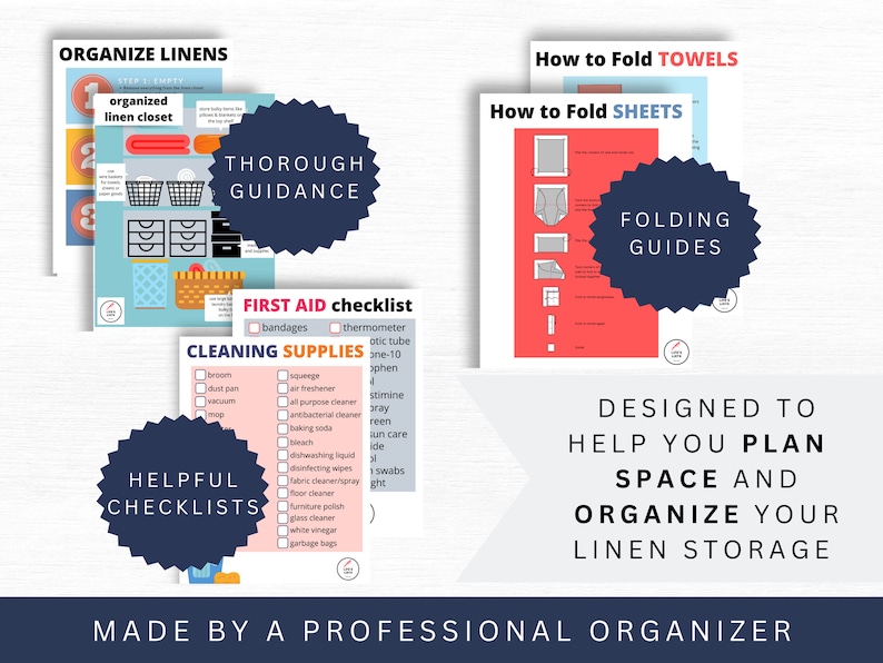Linen Closet Labels | 63+ Printable Organization System (digital ...