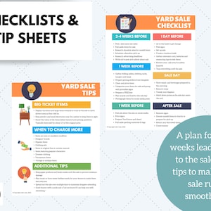 Yard Sale Planner Fillable Printable Yard Sale Template - Etsy