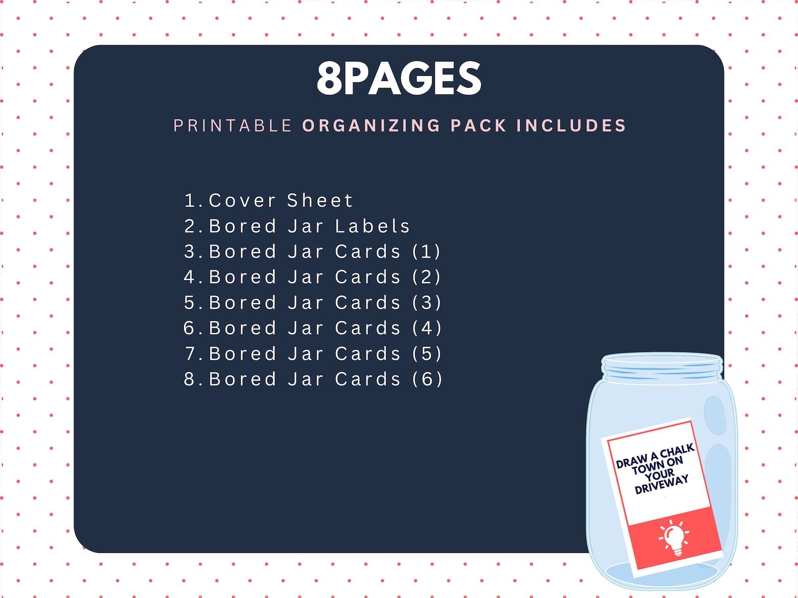 Kids' Boredom Buster Jar | 70+ Fun Activities (digital Print) - Etsy