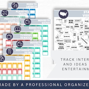 Ultimate Bucket List Templates Printable Bundle: Organize Your Dreams ...