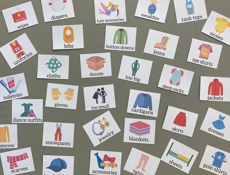 Kids Clothing and Closet Labels Nursery Labels Printable - Etsy