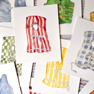 Watercolor Life Jacket Art Print | Lifesaver Artwork | Lake House Wall ...