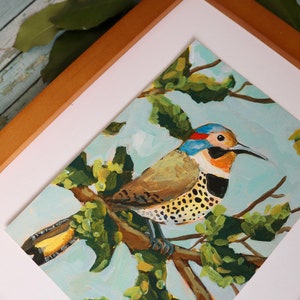 Yellowhammer Bird Art Print | Northern Flicker Painting | Alabama State Bird Artwork Print ...