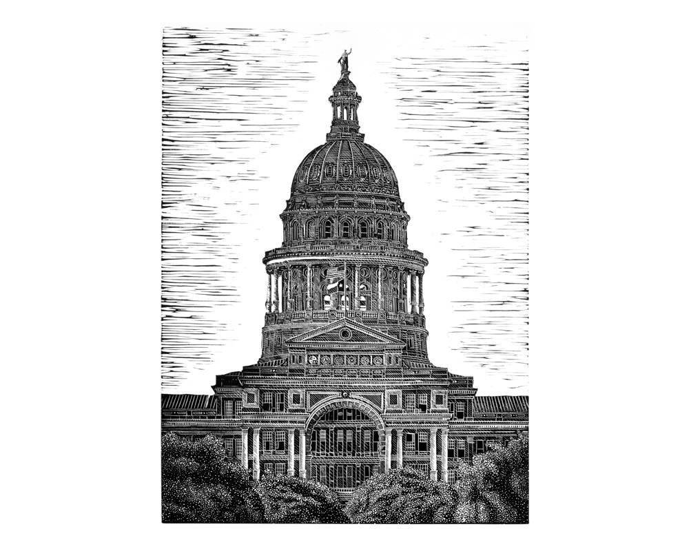 Texas Capitol - DIGITAL PRINT - Austin Landmark - Etsy