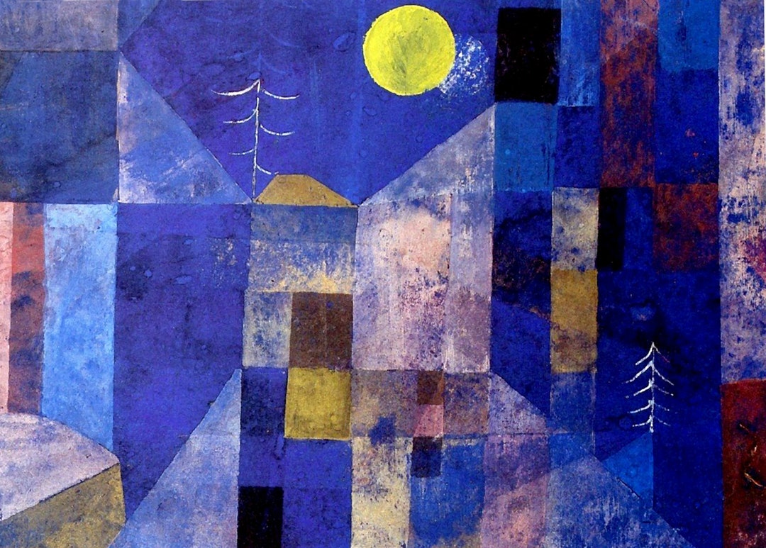 Abstract Painting, Abstract Art, Vintage Print, Paul Klee Moonshine ...