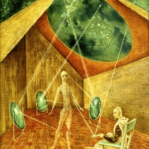 Surrealism, Surreal Painting, Fantasy Art Prints, Creating Astral Rays ...