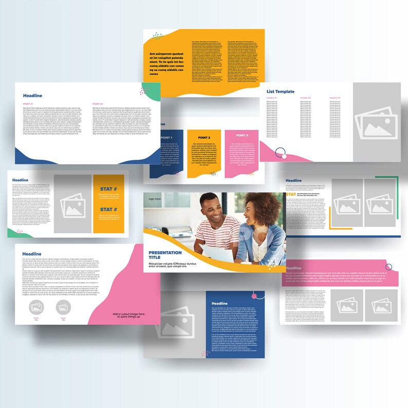 EDITABLE Colorful Presentation Slide Deck | Indesign | Powerpoint ...