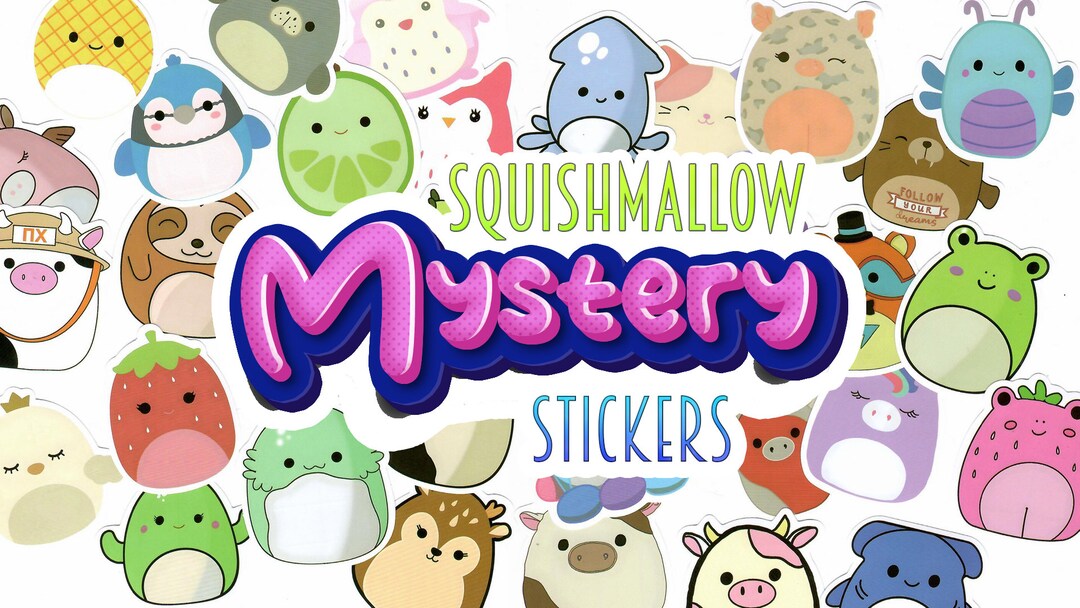 Two Mystery Squishmallow Stickers Surprise Stickers - Etsy