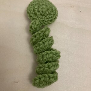 Worry Worm Buddy, Anxiety Pet, Fiddle Toy, Amigurumi ~4-5”, Handmade ...