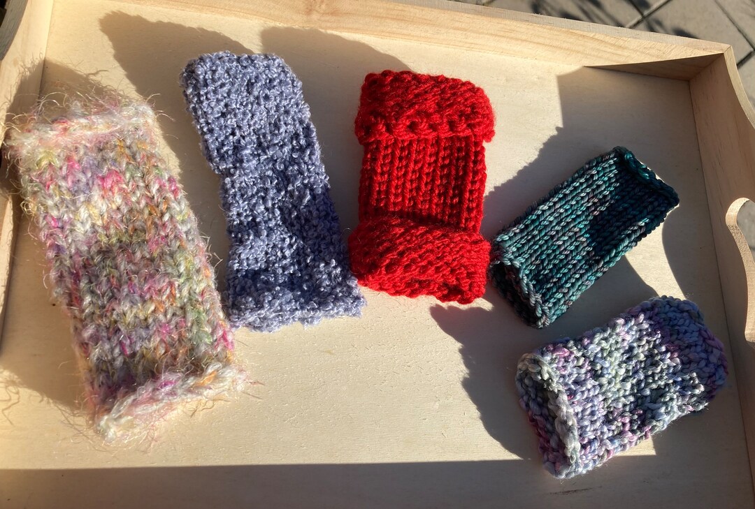 Mystery Pack of 5 Willie Warmer Sweater Sleeves, Open Tip, Soft Yarns ...