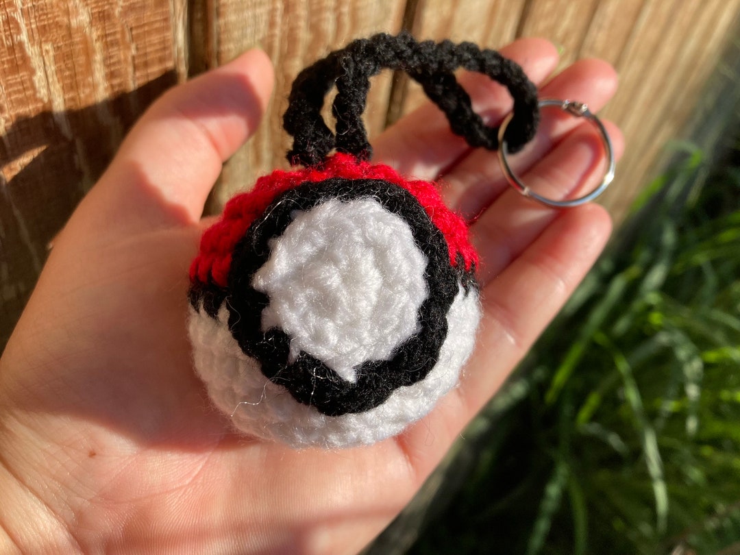 Pokeball small 1.5 X 2, Handmade Crochet - Etsy