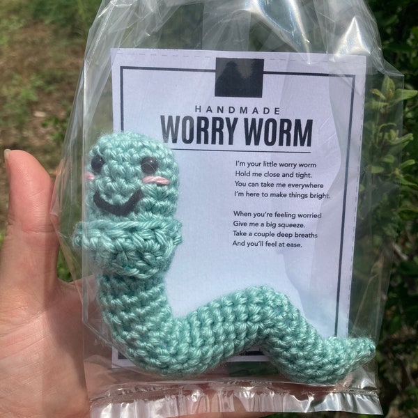 Txunamy Crochet Shop Worry Worm - Etsy