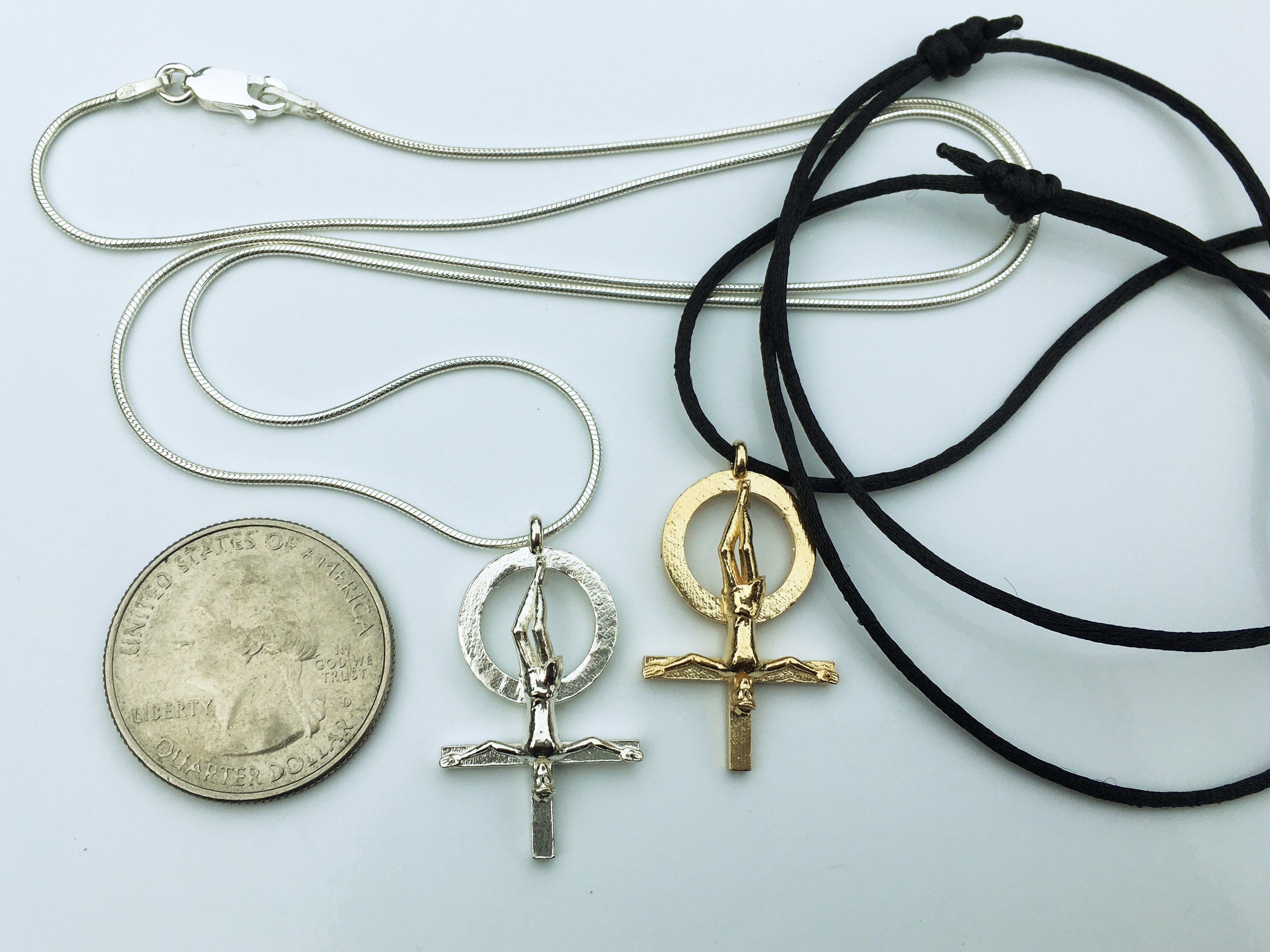 Venus Christ Inverted Crucifix Female Symbol - Etsy