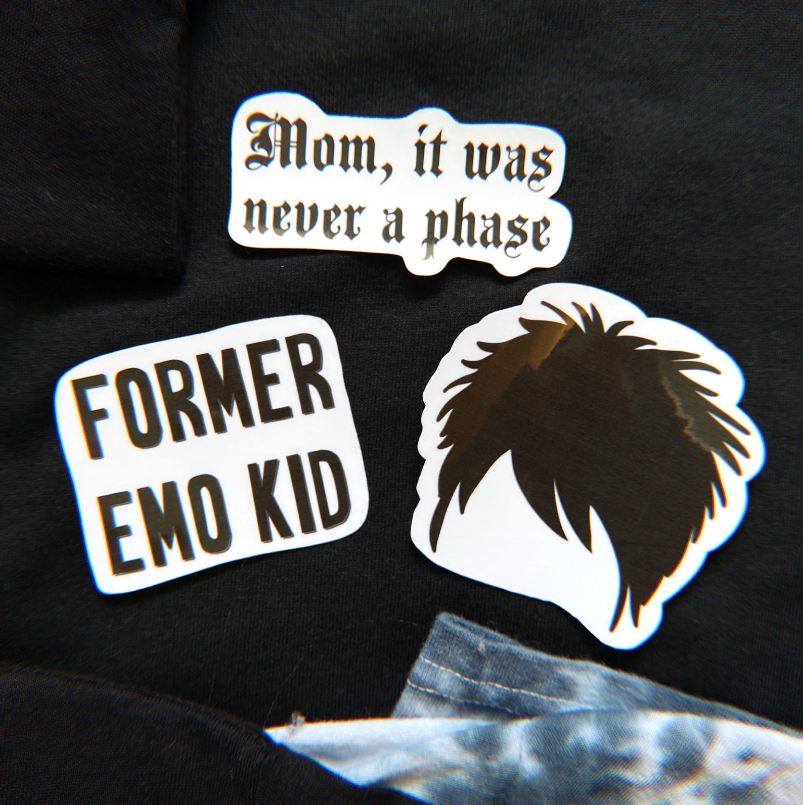 Emo Kid Sticker Pack // It was never a phase // Emo hair // | Etsy
